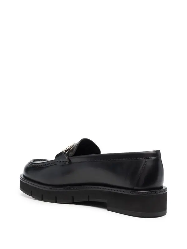 FERRAGAMO Rolo Chunky Leather Loafers
