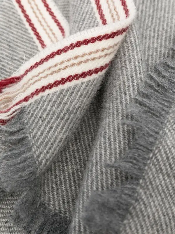 Brunello Cucinelli Cashmere Striped Scarf