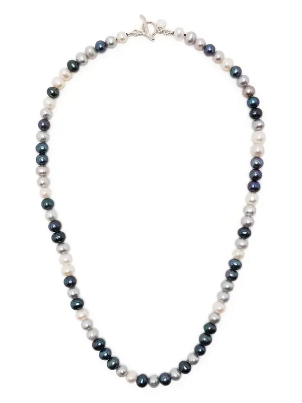 DOWER AND HALL Story Freshwater Pearl Necklace - Blue
