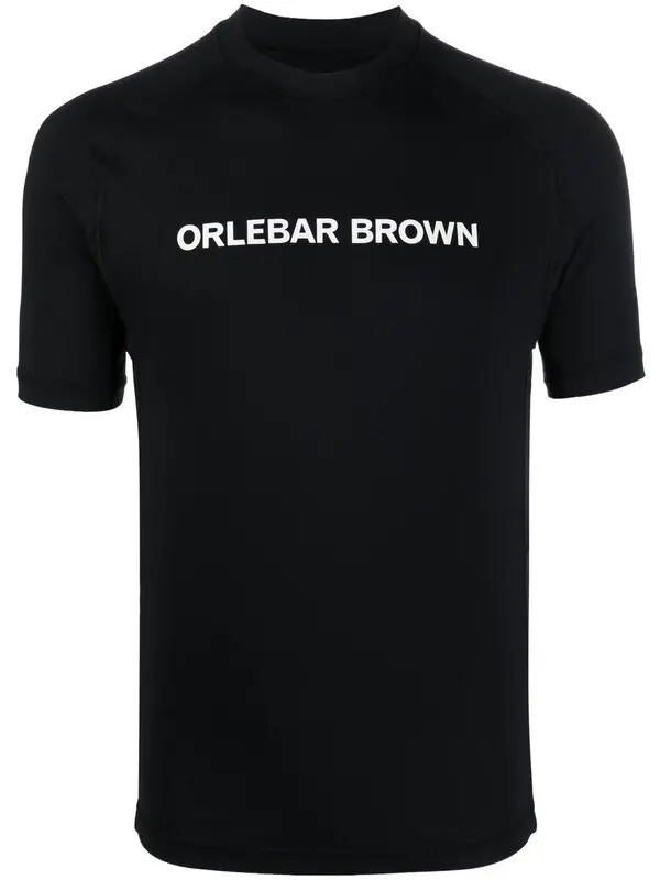 Orlebar Brown Bray Logo-print Cotton T-shirt - Black