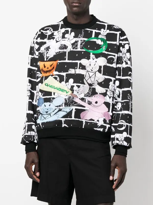 GARBAGE TV Long Sleeve Sweatshirt