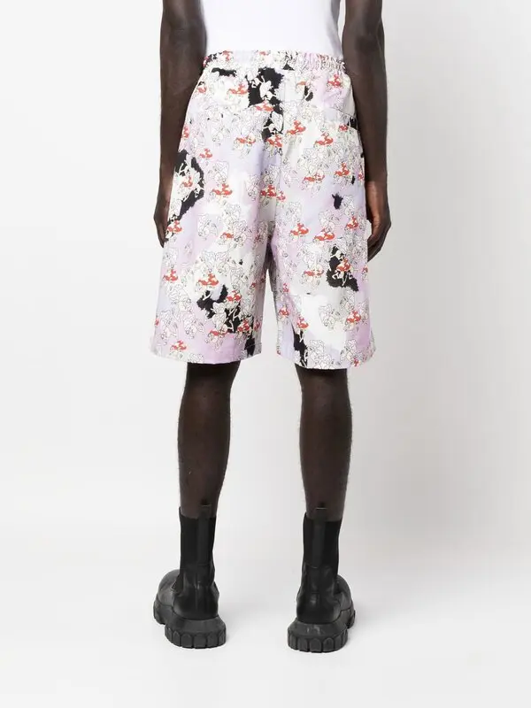 GARBAGE TV Graphic-print Track Shorts