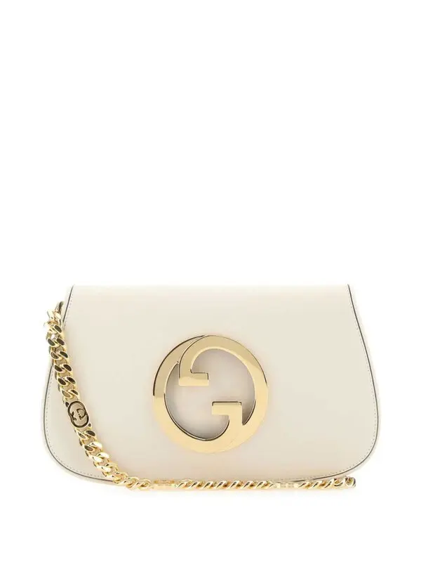 Gucci Blondie Leather Shoulder Bag - White