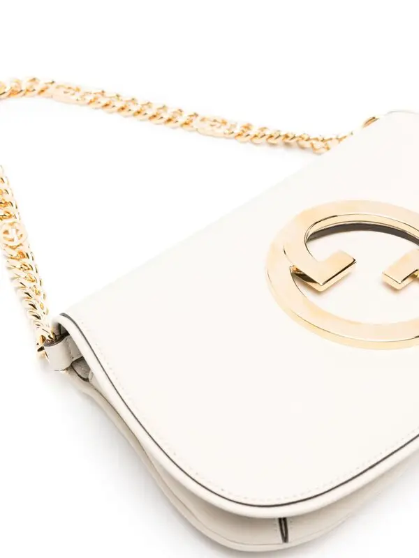 Gucci Blondie Leather Shoulder Bag - White