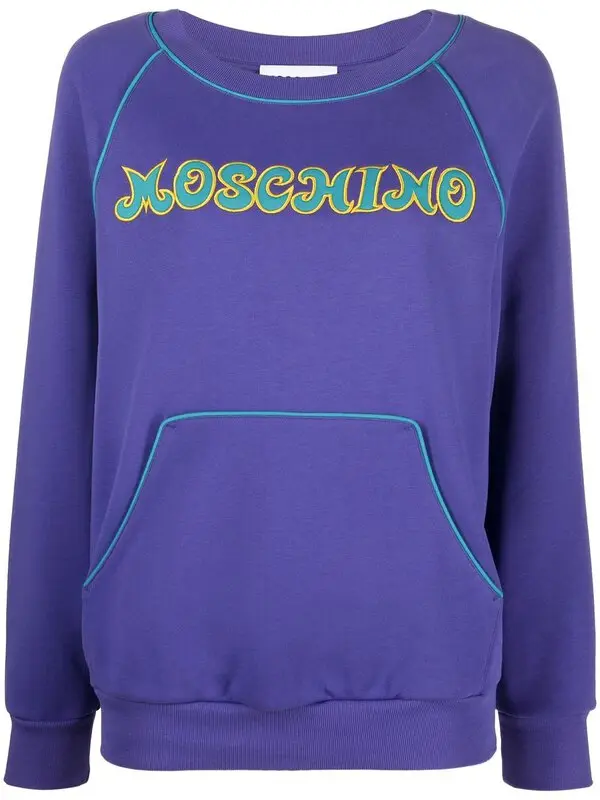 Moschino Embroidered Sweatshirt - Blue