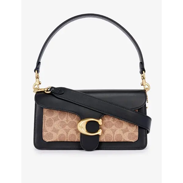 COACH Tabby Logo-printed Leather Shoulder Bag