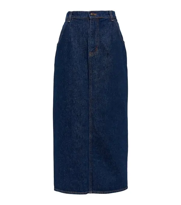 Magda Butrym Denim Midi Skirt