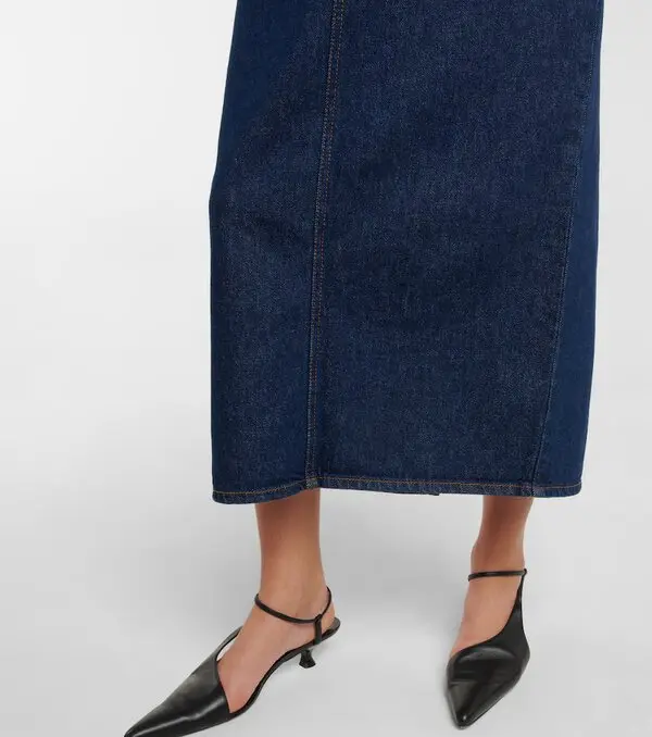 Magda Butrym Denim Midi Skirt
