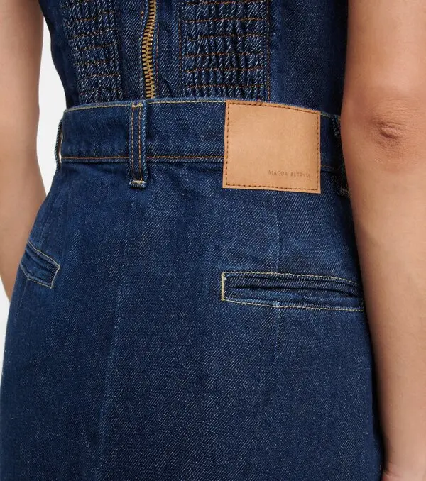 Magda Butrym Denim Midi Skirt