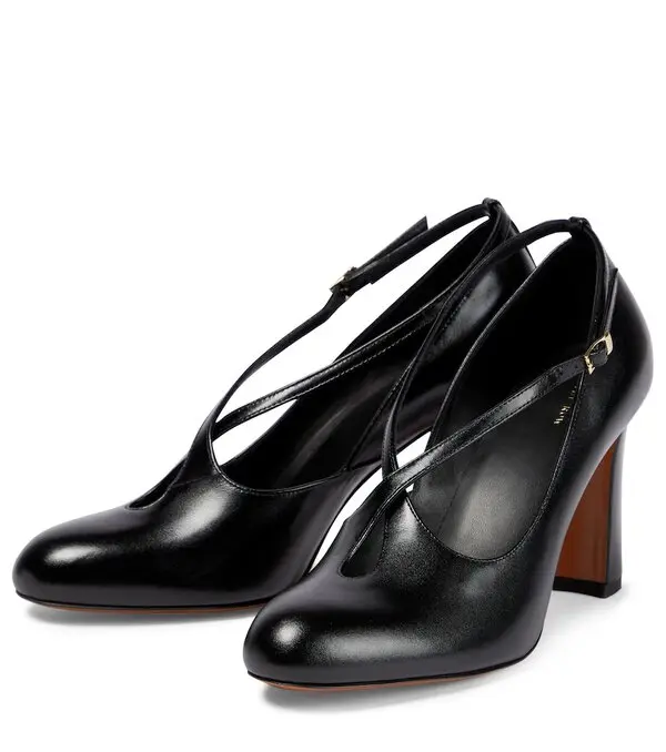 THE ROW Spencer Leather Pumps