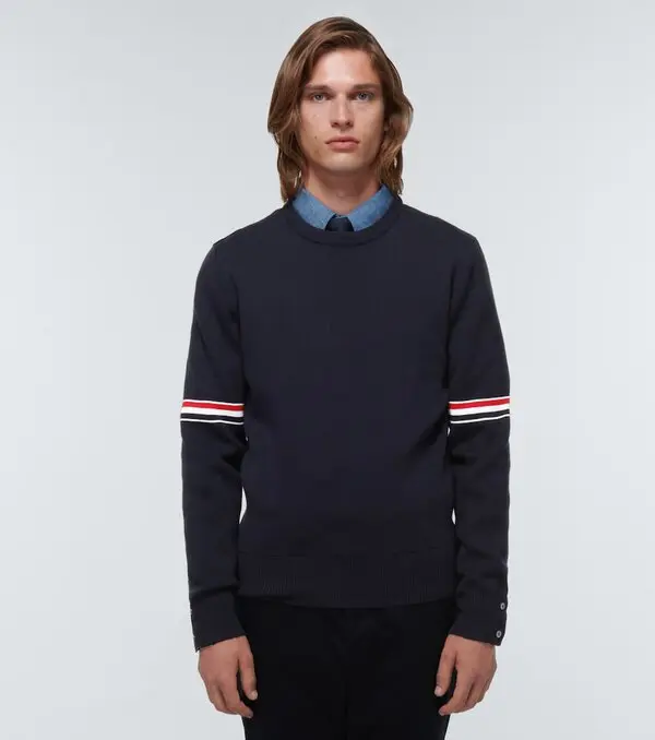 Thom Browne Cotton Sweater - Blue