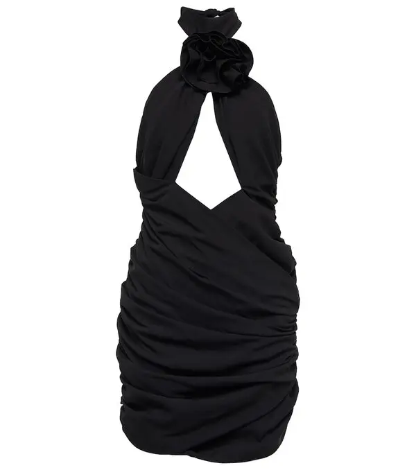 Magda Butrym Cutout Silk-blend Minidress - Black