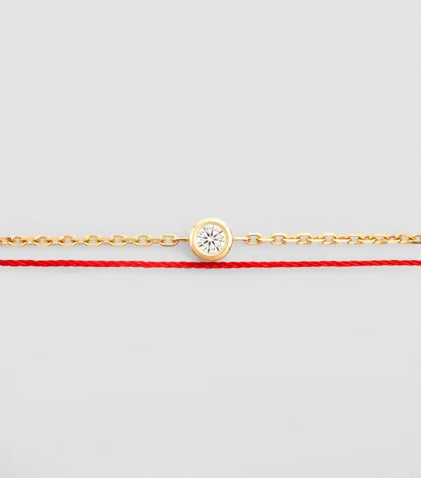 REDLINE Yellow Gold And Diamond Pure Duo Bracelet
