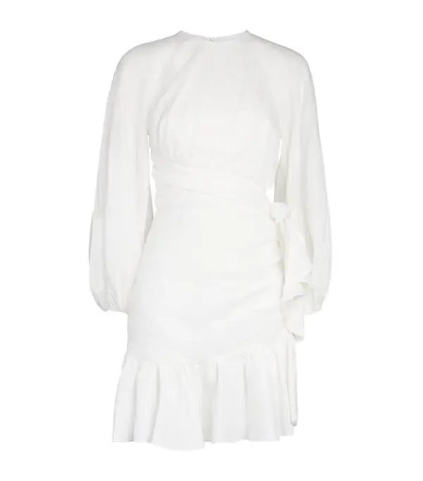 Zimmermann Lyre Wrap Mini Dress