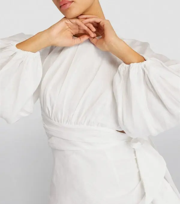 Zimmermann Lyre Wrap Mini Dress