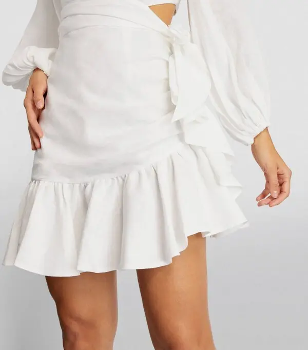 Zimmermann Lyre Wrap Mini Dress