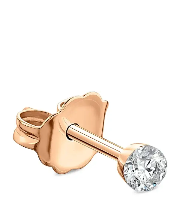 MARIA TASH Invisible Set Diamond Stud Earring - Rose Gold