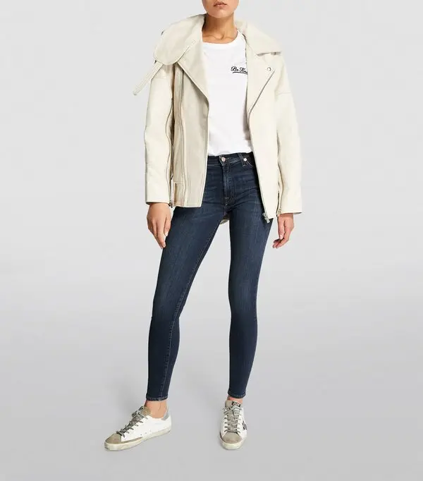 7 For All Mankind Slim Illusion Luxe Skinny Jeans - Blue