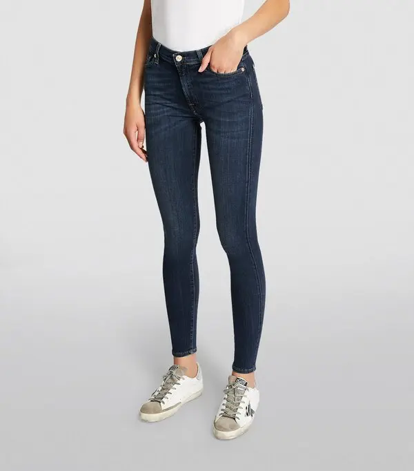 7 For All Mankind Slim Illusion Luxe Skinny Jeans - Blue