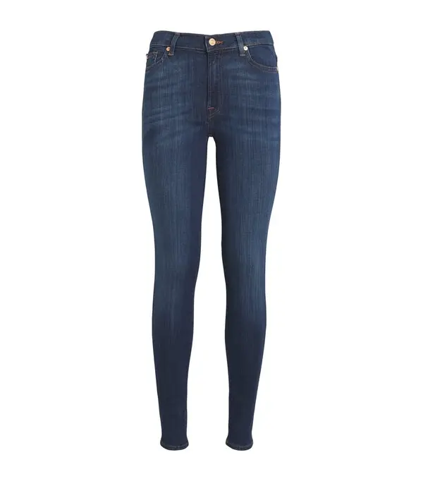 7 For All Mankind Slim Illusion Luxe Skinny Jeans - Blue