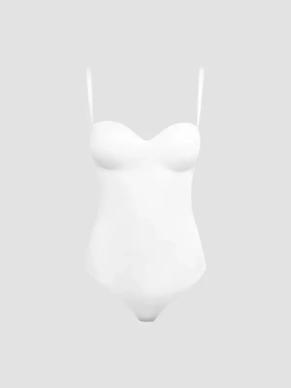Wolford Mat De Luxe Thong Bodysuit - White