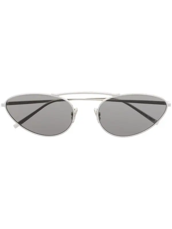 Saint Laurent Cat-eye Tinted Sunglasses - Silver