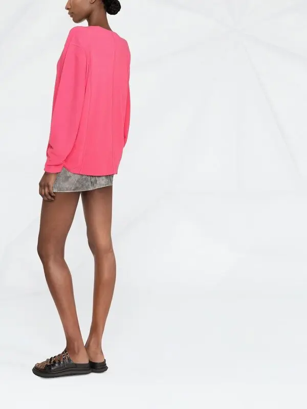 Helmut Lang V-neck Puff-sleeve Jumper