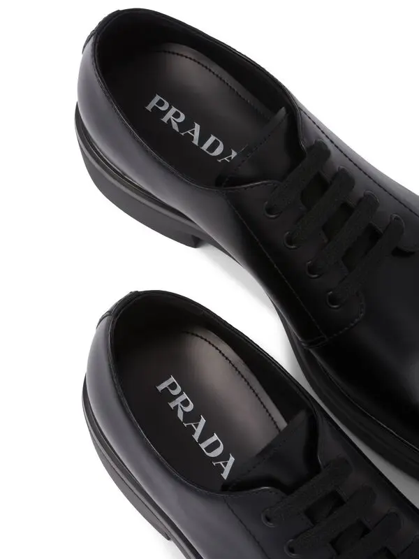 Prada Leather Derby Shoes