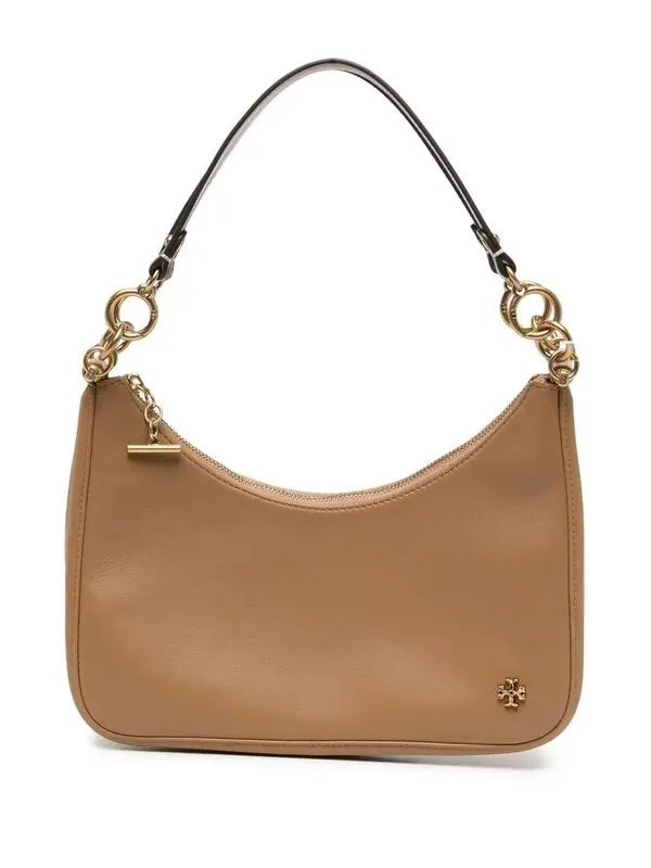 Tory Burch Logo-plaque Detail Shoulder Bag - Brown