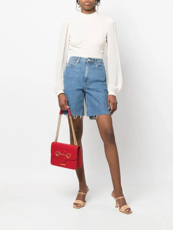 Moschino Heart Motif Shoulder Bag