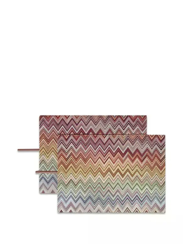 Missoni Andorra Zigzag-print Placemats - Red