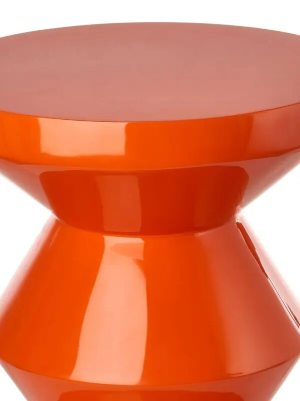 POLSPOTTEN Zig Zag Stool - Orange