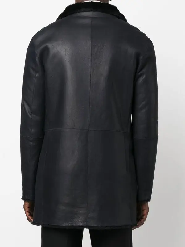 Giorgio Armani Double-breasted Shearling Flight Jacket