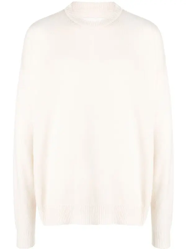JIL SANDER Crew-neck Cashmere Jumper - Neutrals