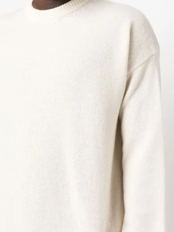 JIL SANDER Crew-neck Cashmere Jumper - Neutrals