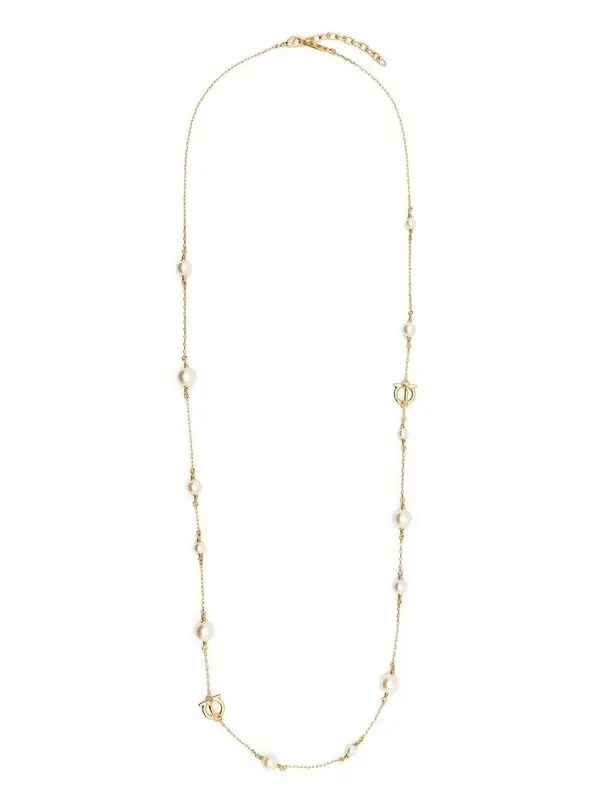 FERRAGAMO Gancini-charm Rolo-chain Necklace - Gold