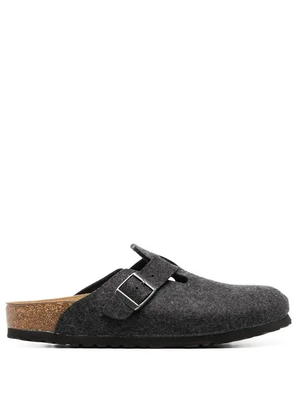 BIRKENSTOCK Boston Wool Slippers - Grey
