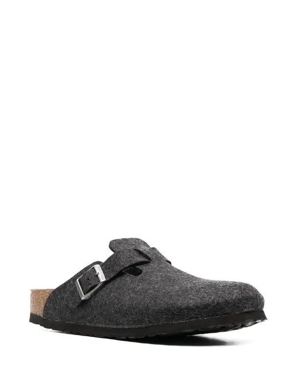 BIRKENSTOCK Boston Wool Slippers - Grey