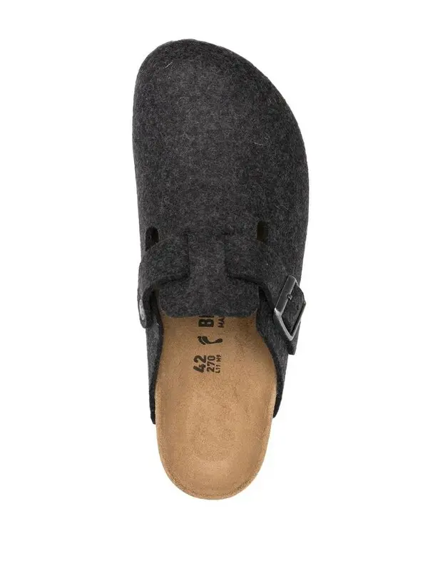BIRKENSTOCK Boston Wool Slippers - Grey