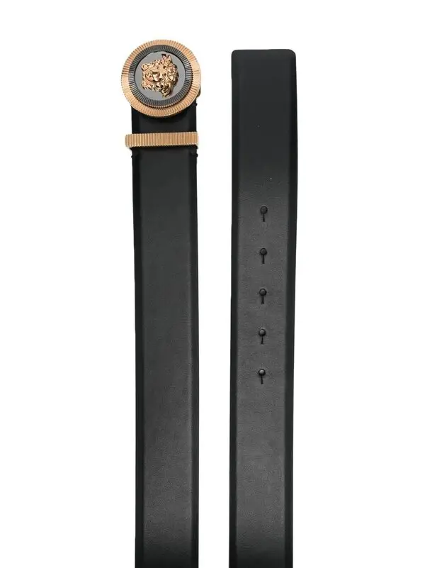 Versace Medusa Buckle Leather Belt