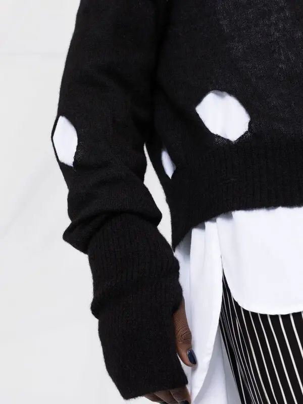 MAISON MARGIELA Distressed High-neck Jumper