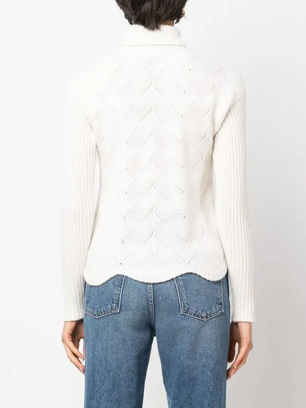 LISKA Pointelle-knit Jumper