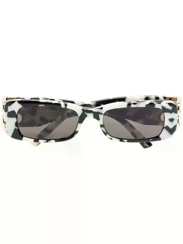 Balenciaga Dynasty Rectangle Sunglasses - Green
