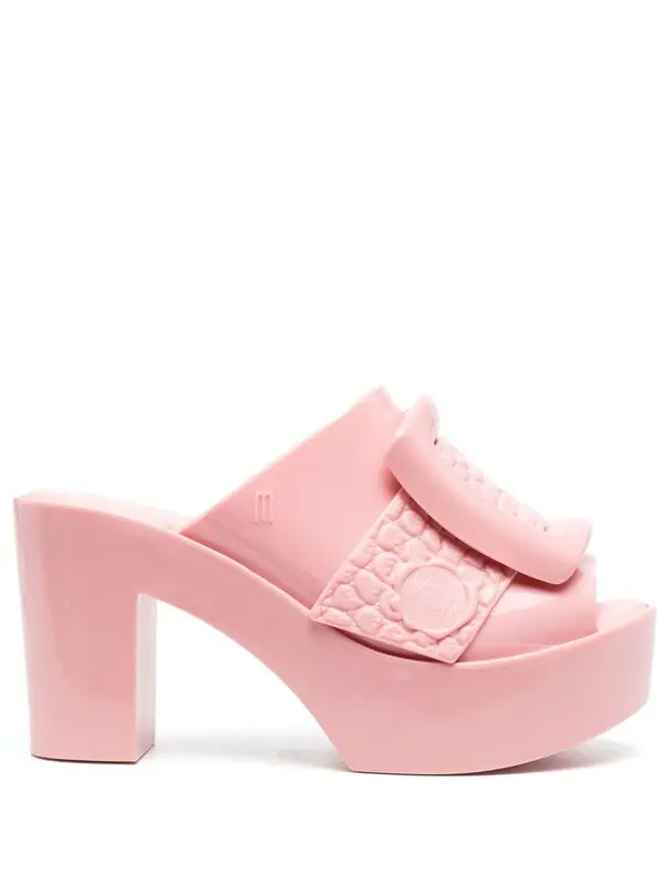 Viktor & Rolf Buckle-detail Slip-on Mules - Pink
