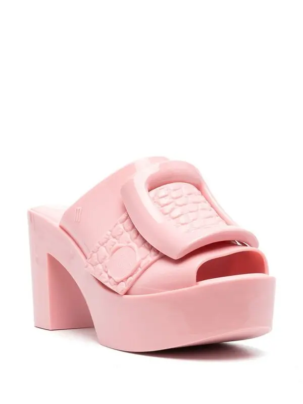 Viktor & Rolf Buckle-detail Mid Block Heel Mules