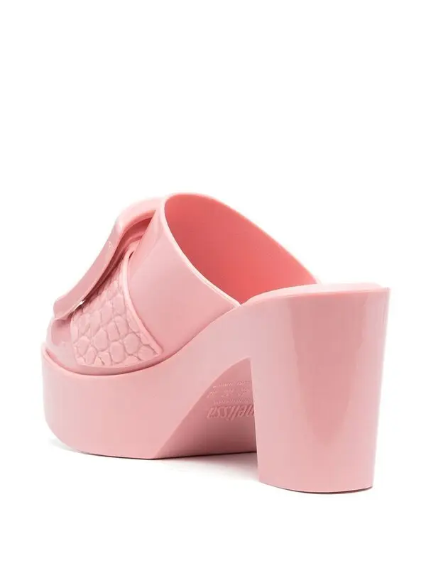 Viktor & Rolf Buckle-detail Mid Block Heel Mules