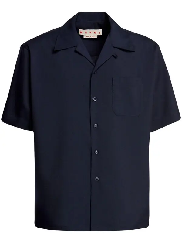 Marni Tropical Wool Bowling Shirt