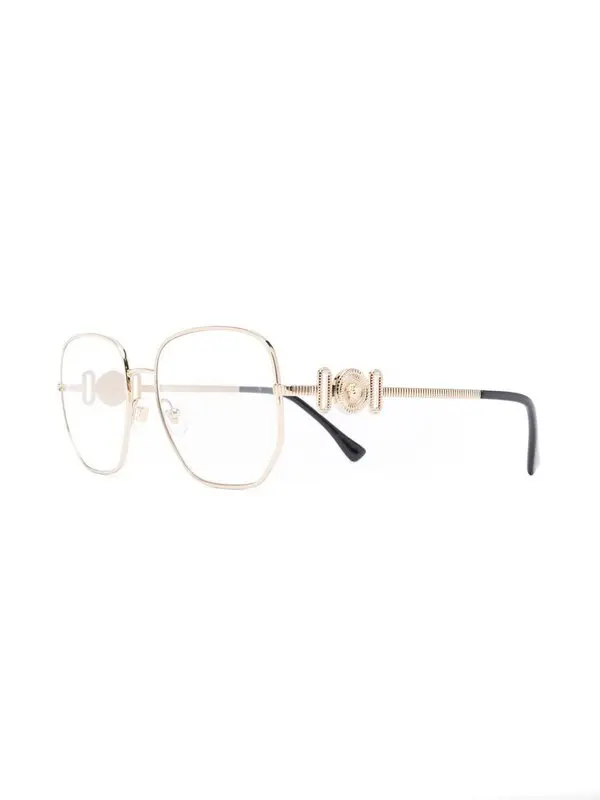 Versace Logo Square-frame Glasses