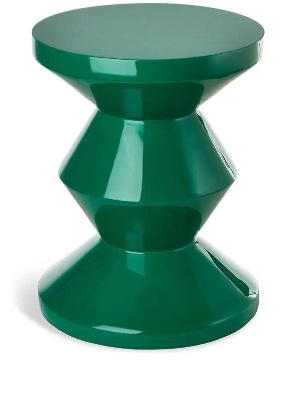 POLSPOTTEN Zig Zag Stool - Green