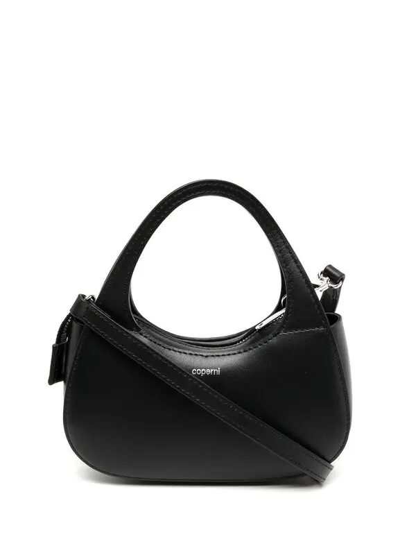 Coperni Micro Swipe Leather Tote Bag - Black